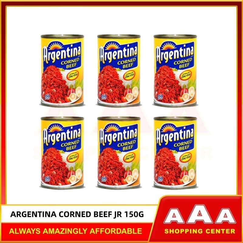 Argentina Corned Beef Jr 150G (Pack Of 3 Or 6) - 100% Pure Beef, High ...
