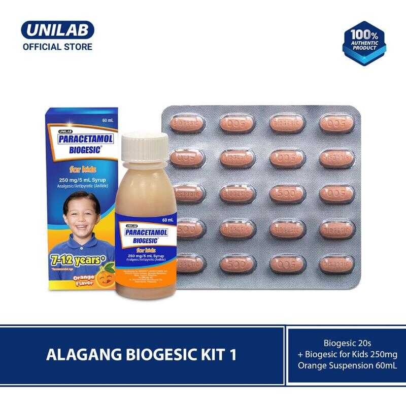 COD Alagang Kit 1 (Mom And Baby Fever Remedy) 20S + Biogesic For Kids ...