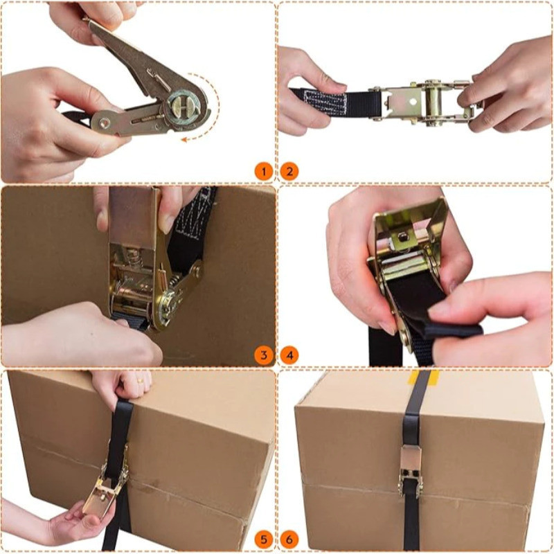 Truck Straps Cargo Strap Ratchet StrapAdjustable High Strength Ratchet ...