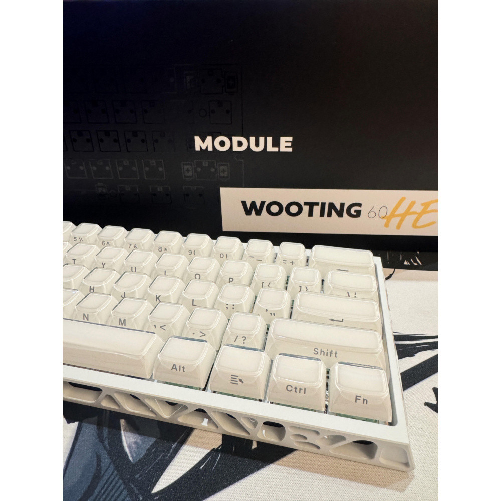 Ice Crystal White Translucent Keycaps Jelly Pink 113 Keys Side Printed ...