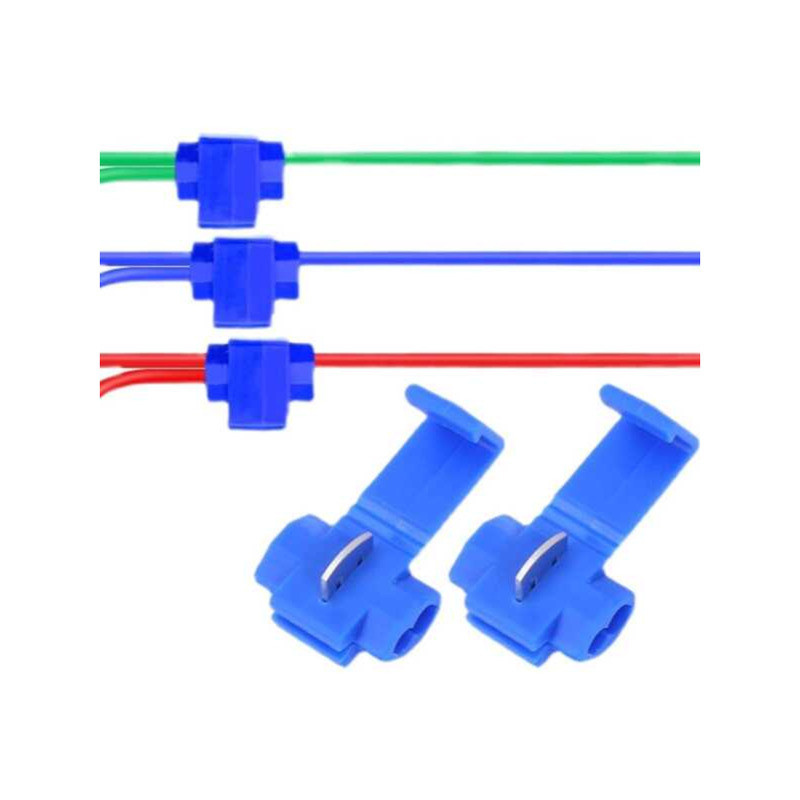 100 Pieces of Split Quick Connectors Wiring Clips Fast No-Break Wire ...