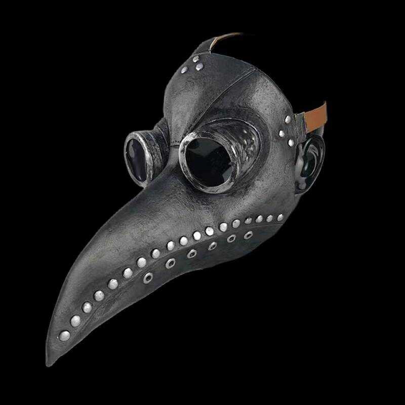 Cyberpunk Plague Doctor Full Face Halloween Medieval Steam Gas Mask ...