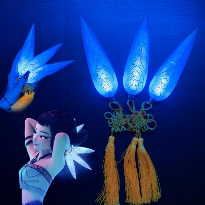 New 2025 Halloween Kpop Demon Hunters Zoey Cosplay Lights Dart Weapons ...