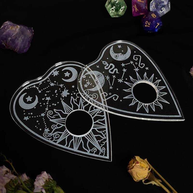Acrylic Energy Stone Stand Crystal Divination Sun Ouija Board Altar ...