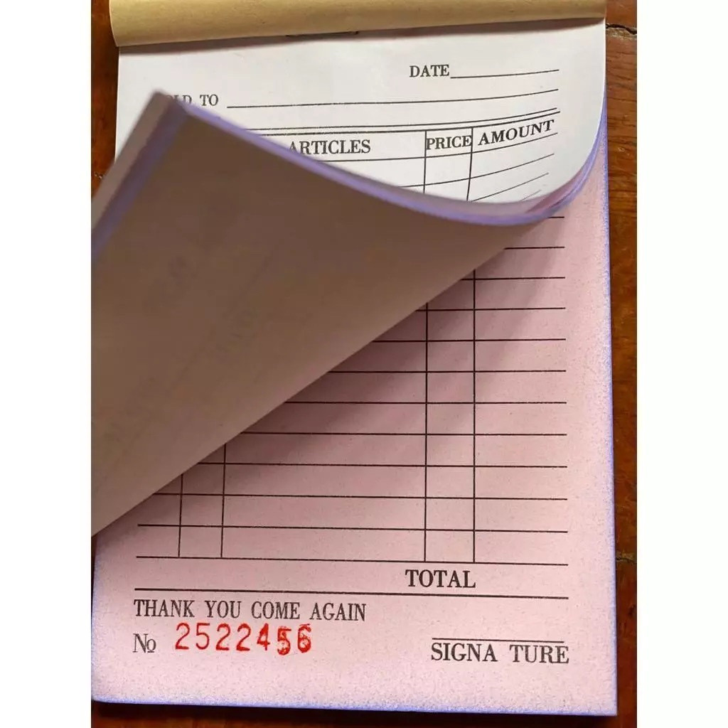 [10PCS]50 pages (25X2 copy) Receipt Resibo With Carbon Carbonized ...