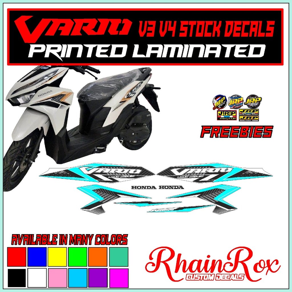 honda vario v4 stock decals fitted to v3 and v4 printed laminated ...