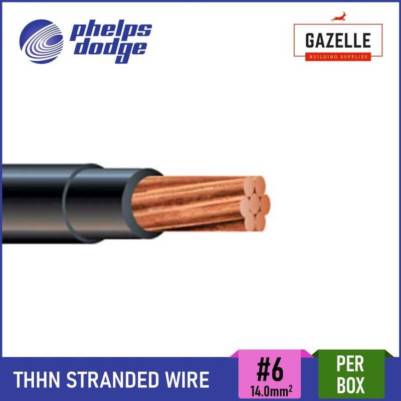 Phelps Dodge THHN / Thwn-2 Stranded Wire Gauge #6 14Mm2 (Per Box 150 ...