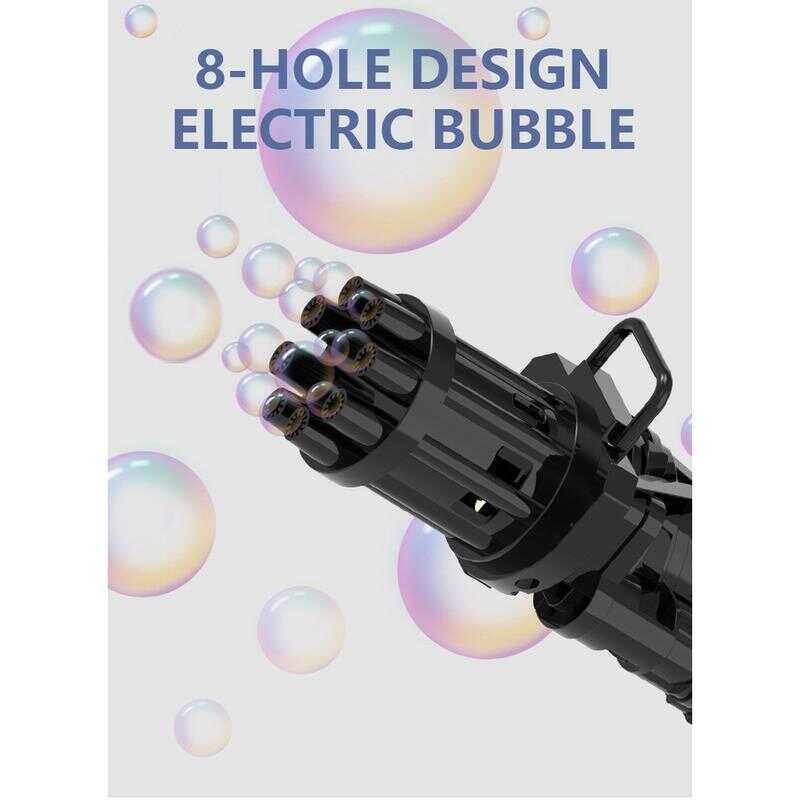 Automatic Bubble Machine Gun Bubble Solution Bubble Maker 8 Holes Bubble Blaster Blower Outdoor ...