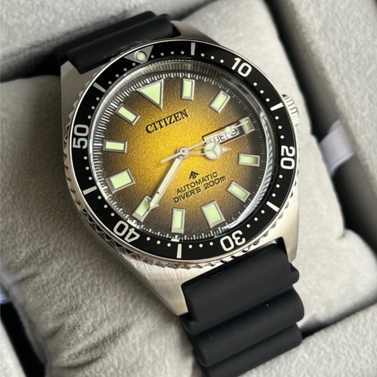 Citizen Promaster Watch NY0120-01X Automatic Diver Yellow Dial Black ...
