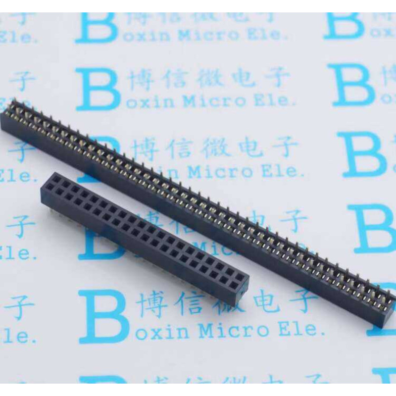 2.0 2*40 2.0MM Pitch 2*40P Dual Row Straight Female Gold-Plated Pin ...