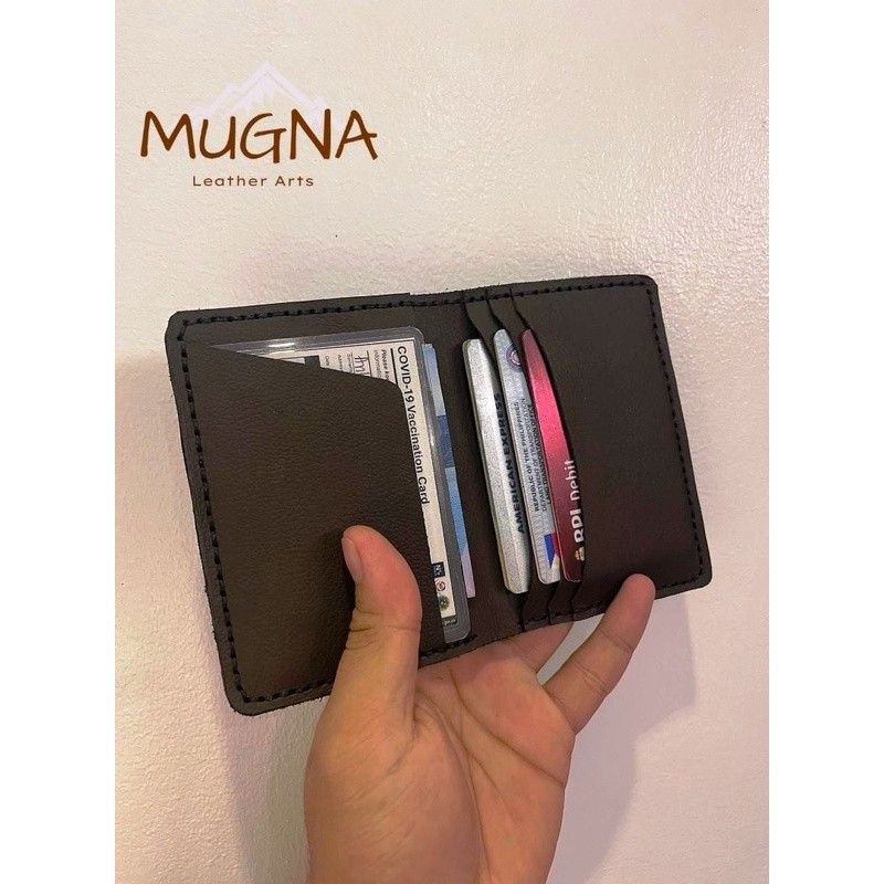 Juan Vertical Wallet! Cow hide Real Leather | Shopee Philippines