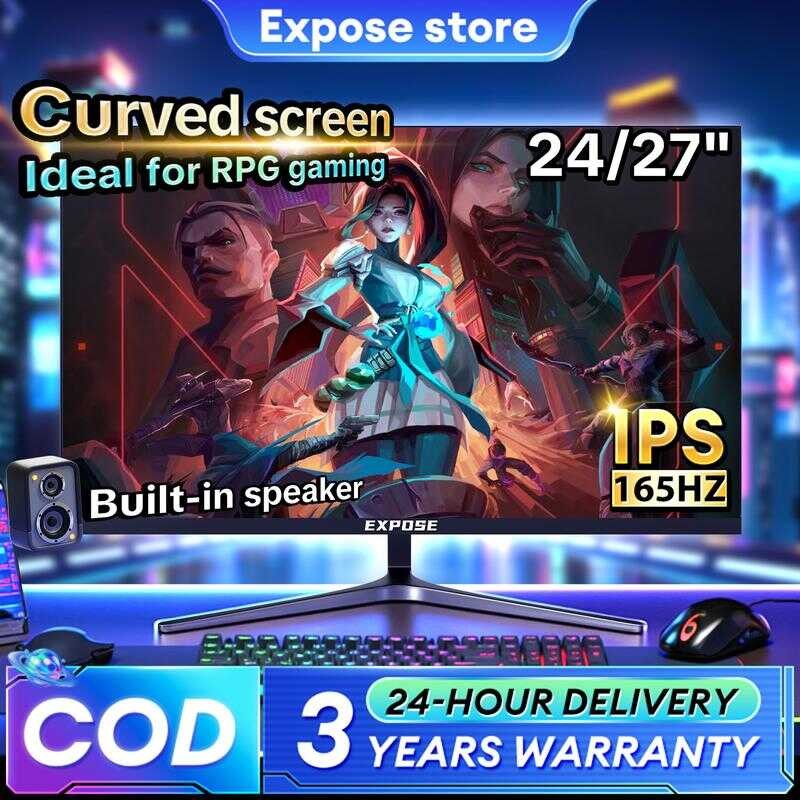 Expose Monitor 24-27 Inch Curved Computer Gaming Monitor 24 27 Pc ...