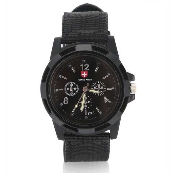 Relo New Military Nylon Band Quartz Wrist Watch For Men 1Ef | Shopee ...