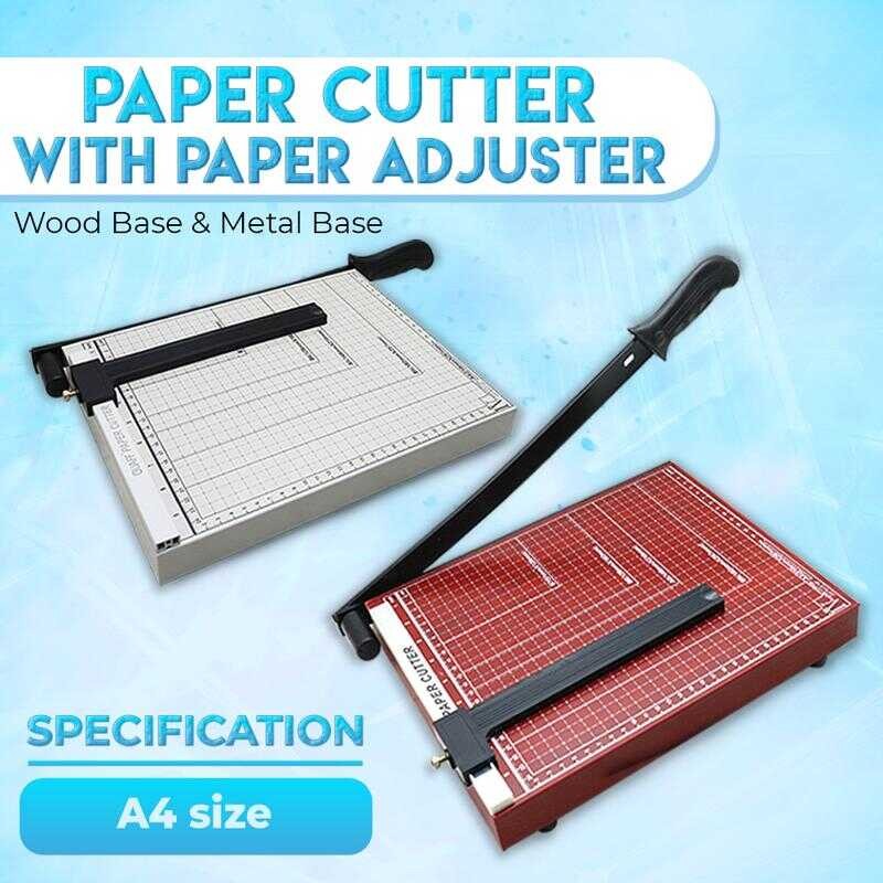 ( A4 SIZE ) QUAFF Paper Cutter Wood & Metal Base 944 685 | Shopee ...
