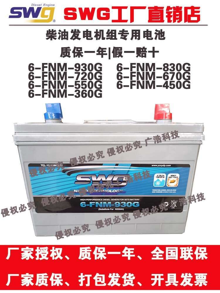 SWG Diesel Generator Set Battery Battery Special ...