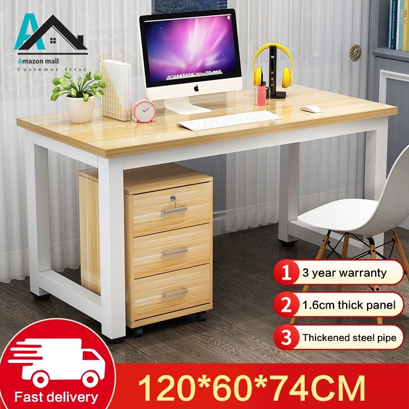 computer desk solid wood furniture studydesktable deskdrawer deskriser ...