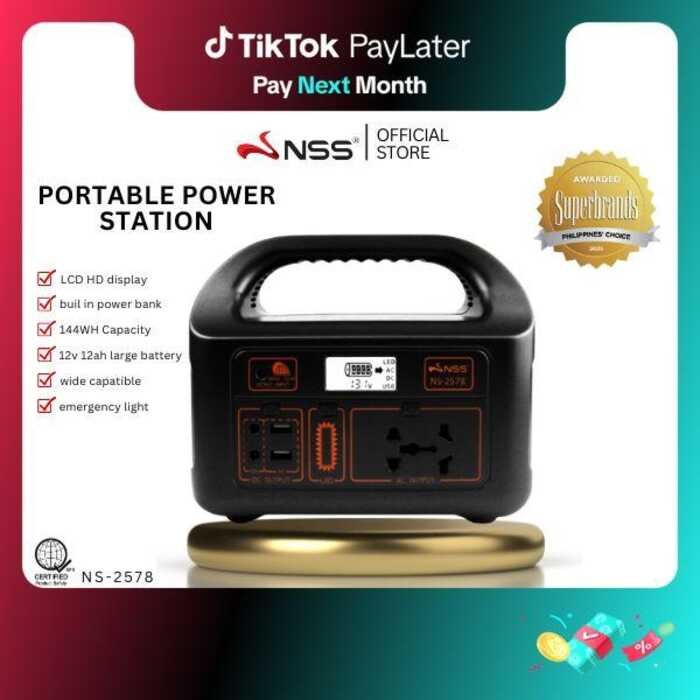NSS Portable Station Solar Generator - 150 Watts Capacity| Dual Dc/Ac ...