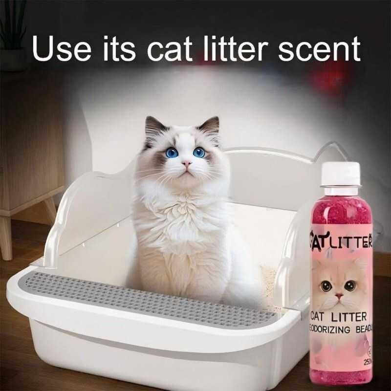 5 Fragrance Cat Litter Deodorizer Beads Strong Odor Eliminator For ...