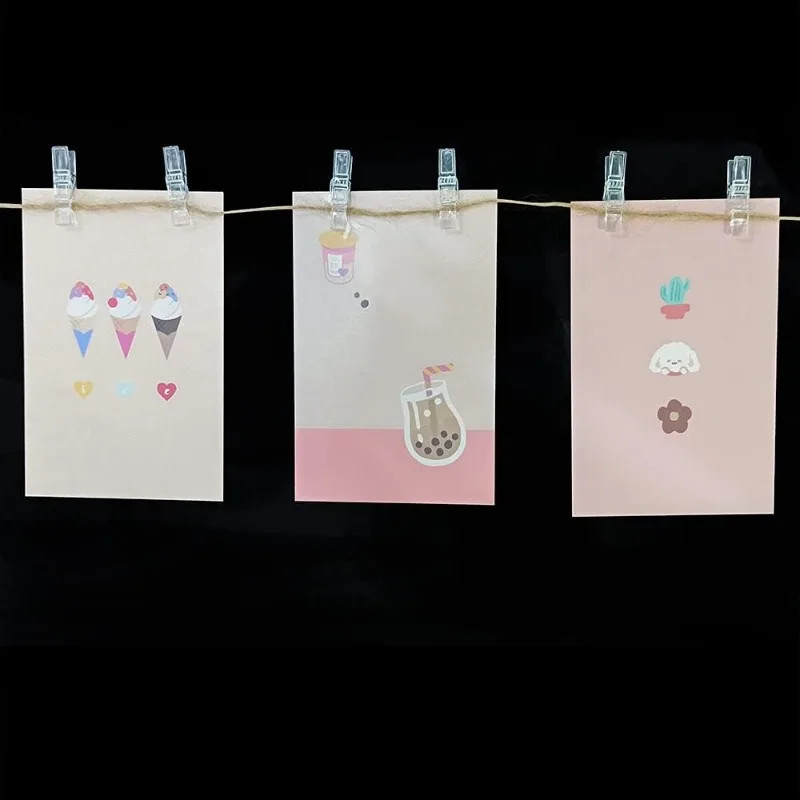 50pcs Clear Spring Plastic Hanging Clips Multipurpose Clips DIY Photo ...