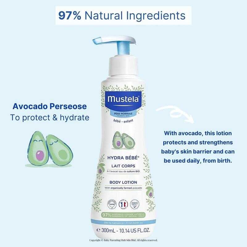 Mustela Hydra Bebe Body Lotion 300Ml For Normal Skin Care Hydrating Ec0 ...
