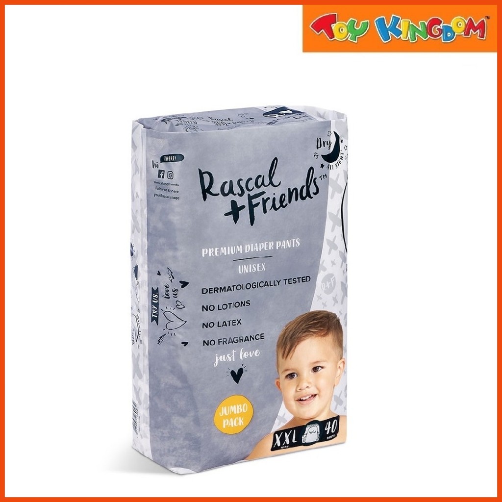 Rascal + Friends Diaper Pants Jumbo Pack XXL 40 Pads | Shopee Philippines