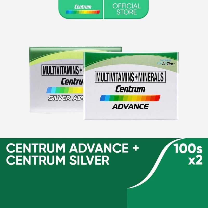Centrum Advance 100S + Silver Multivitamins And Minerals B8b 8d ...