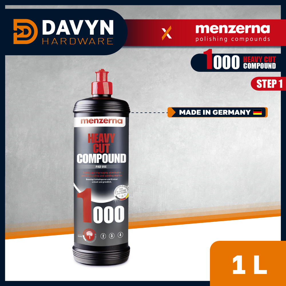 MENZERNA Heavy Cut Polishing Compound 1000 - Step 1 | 1L | Shopee ...