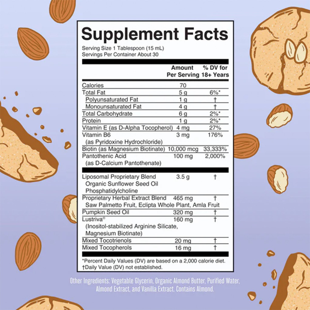 Mary Ruth's Hair Growth Max Liposomal, Almond Cookie 15.22 oz (EXP:11 ...