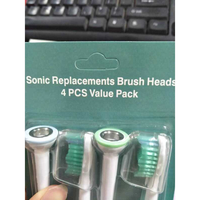 Electric Toothbrush Head Hx-6014 Neutral Upgraded Hard Ring Four Pack ...