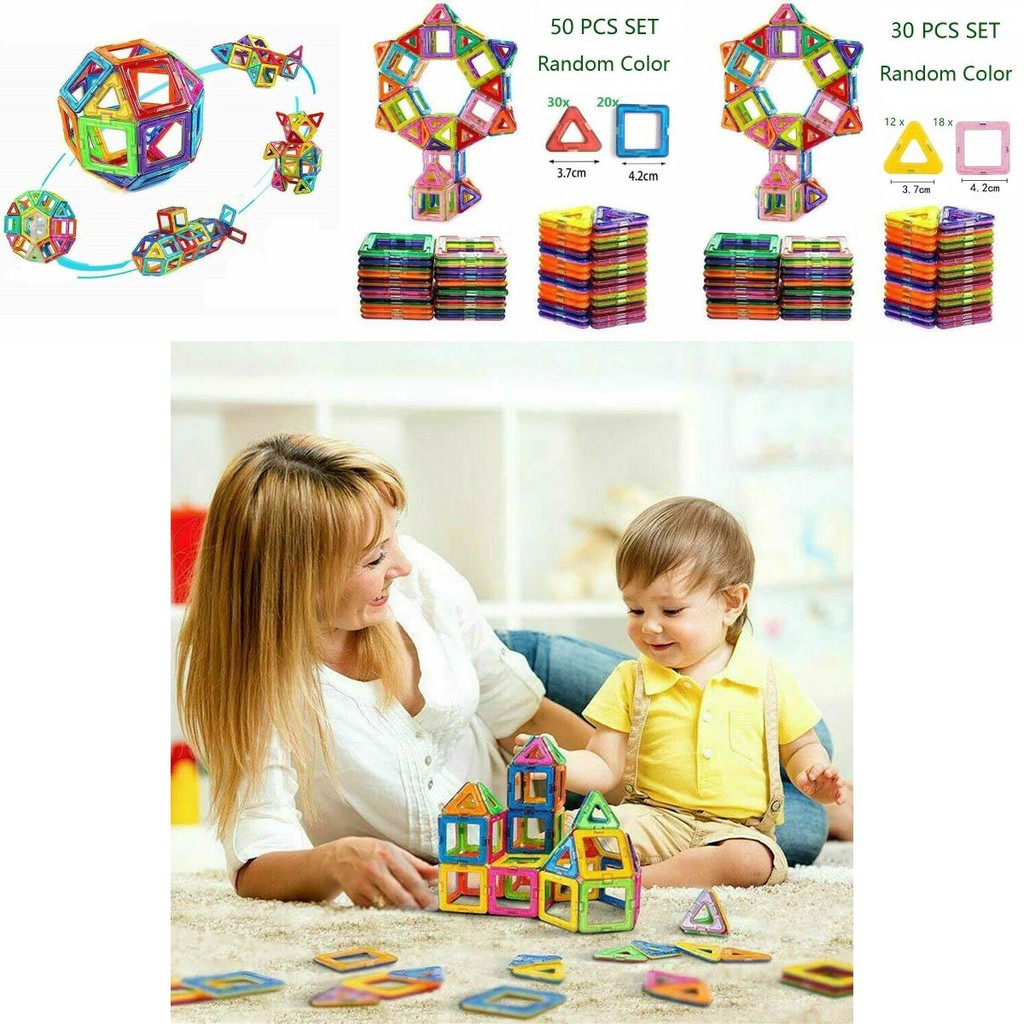 Construction Magnetic Vibrant Toy Set With Safe Smooth Rotation And ...