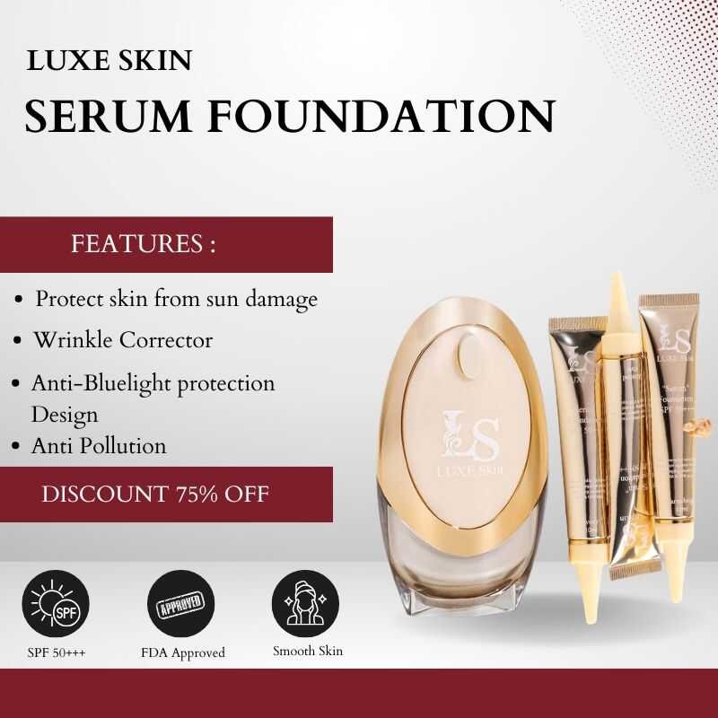 Serum Foundation Spf 50+++ By Luxe Skin Ana Magkawas Cc4 | Shopee ...
