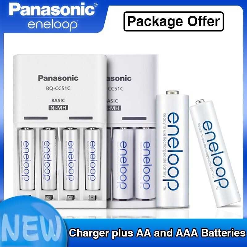 Eneloop Original Charger AA AAA Rechargeable Nimh Battery Pack Of 4 Cfd ...
