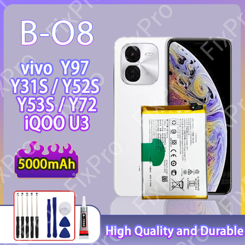 B-O8 Replacement Battery For Vivo Y51 2021 Y51S Y51A Y31 Y31S Y52s Y53S ...