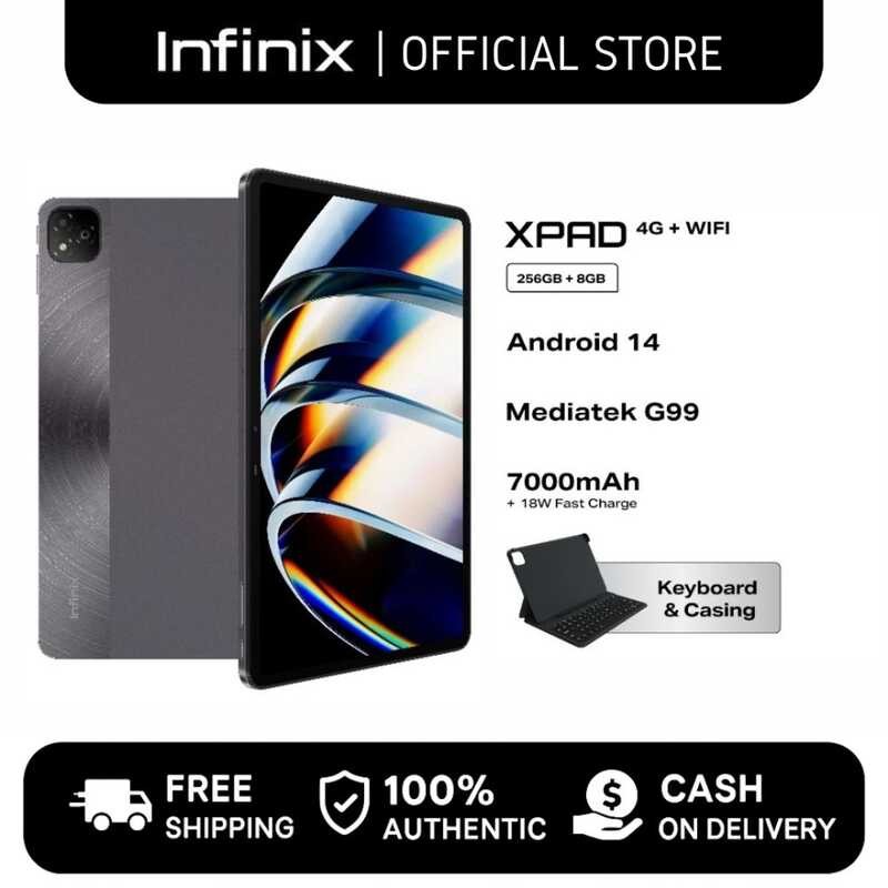 Infinix Xpad Max Tablet – 8Gb RAM + 256Gb Rom, 4G Lte, Dual Sim, 10.1 ...