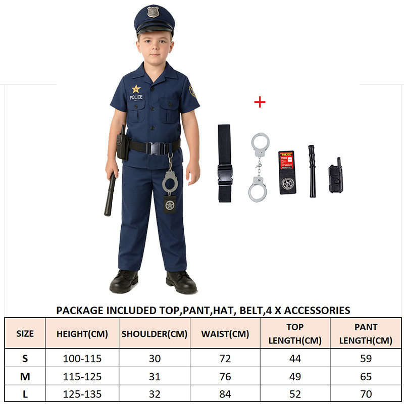 MYLITTLELASS Children’s Police Uniform Judge Lawyer Costume Roleplay ...