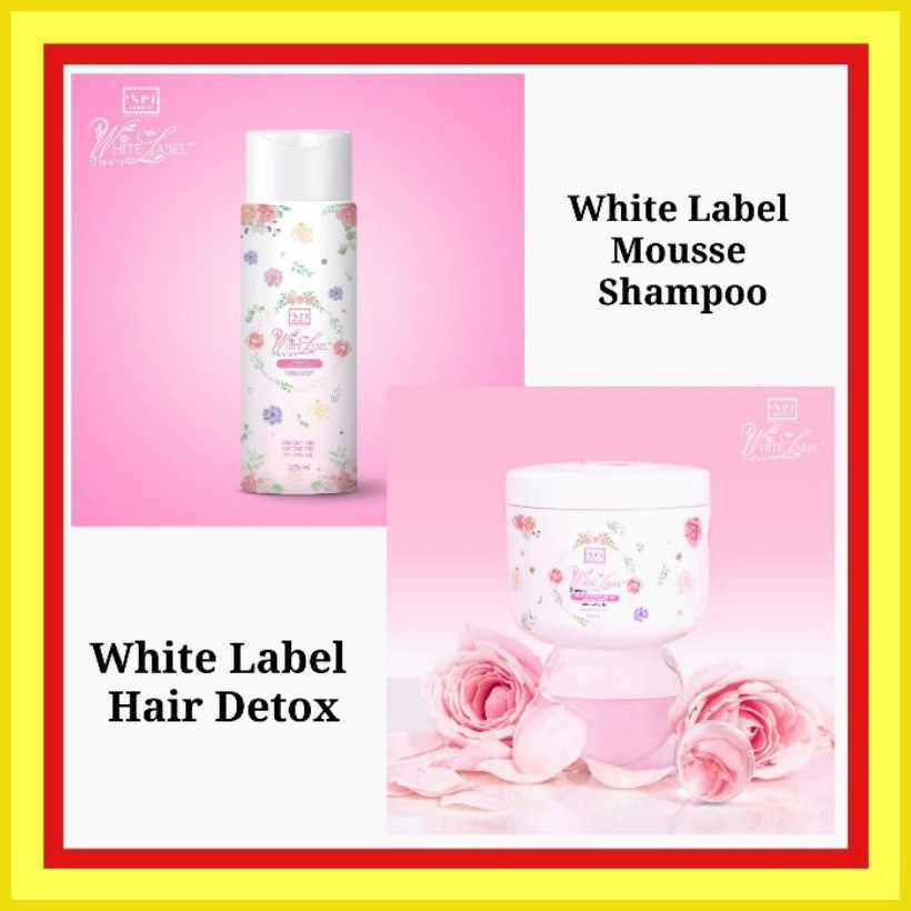 WHITE LABEL by PSPH Beauty Detox Hair Treatment 250ml / Mousse Shampoo ...