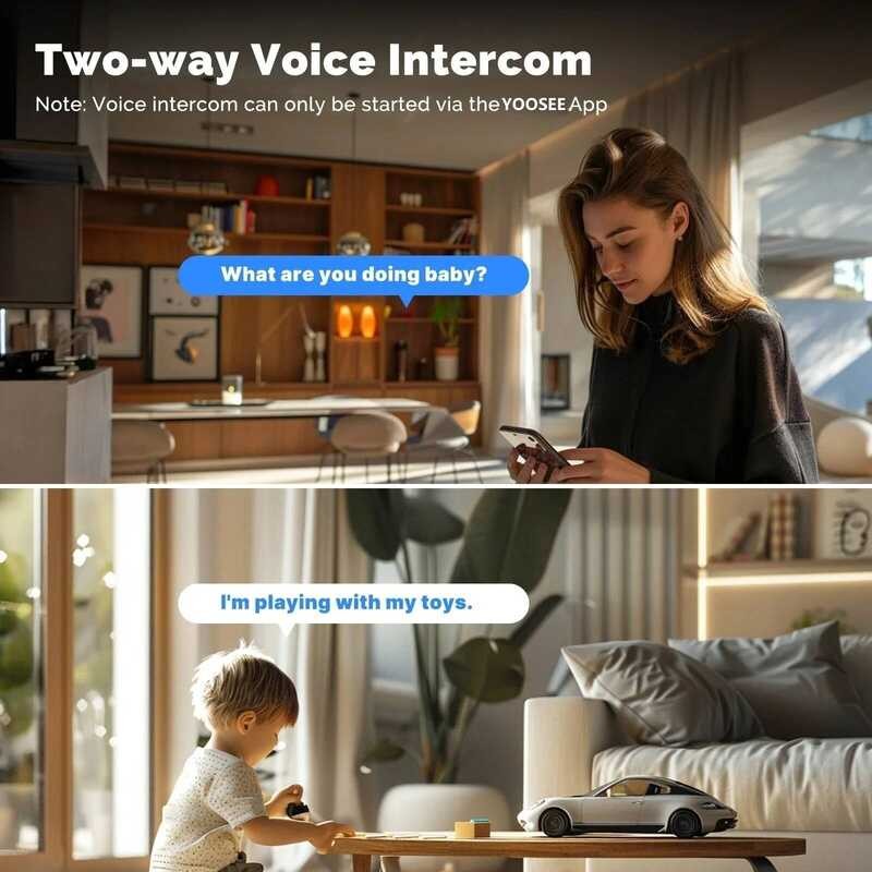 Xj 4K 8Mp Wifi Camera Onvif Smart Home Indoor IP Cam Full Color Night ...