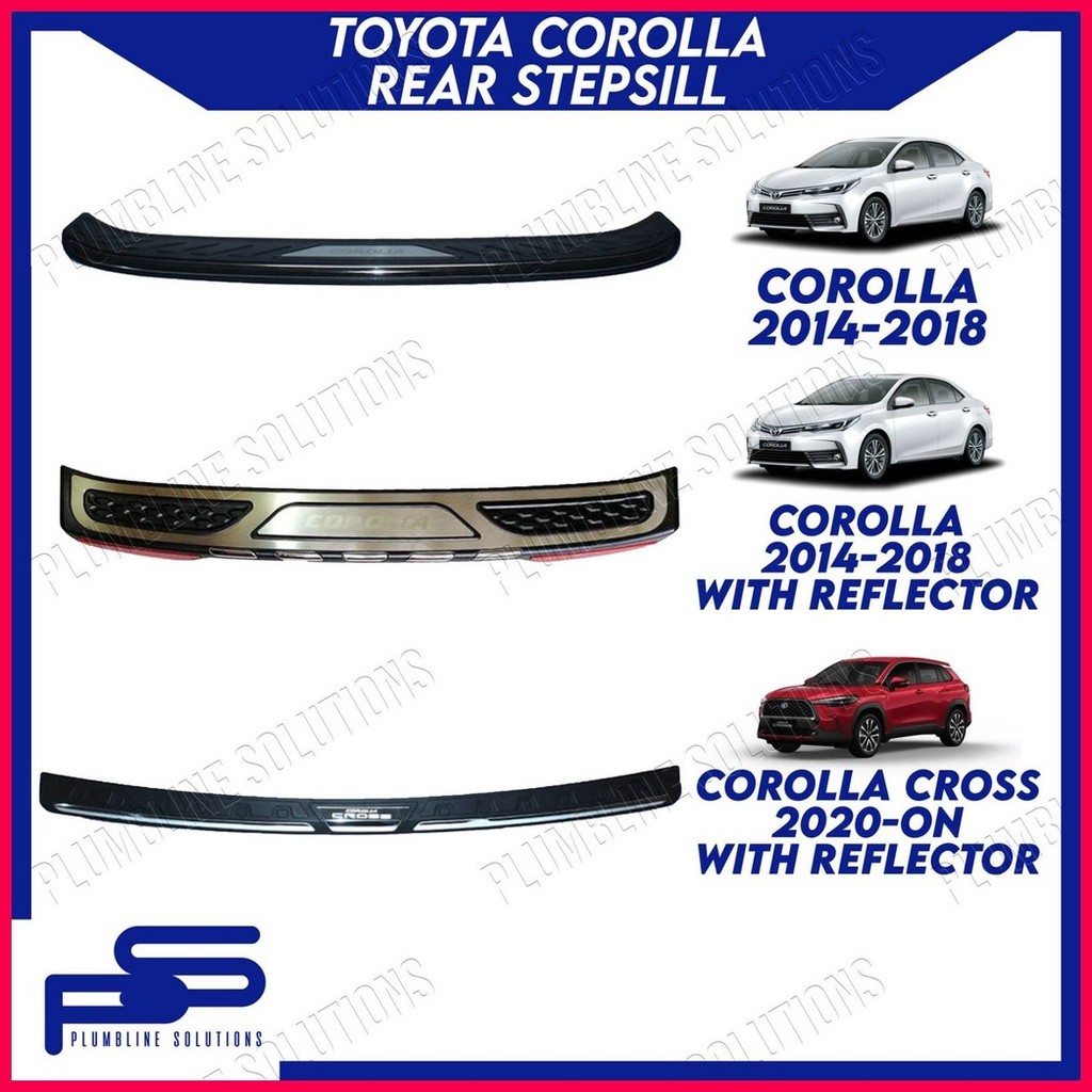 ∈ Rear Stepsill Toyota Corolla Cross Corolla Altis w/ Reflector / Raize ...