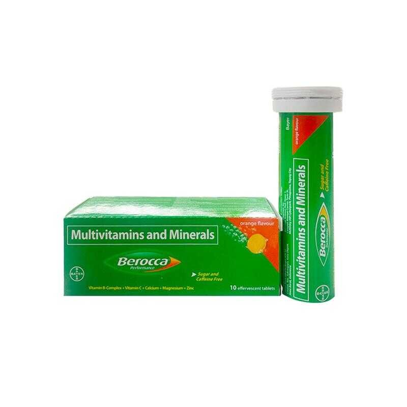 Multivitamins And Minerals (Berocca Performance) Effervescent Tablet ...