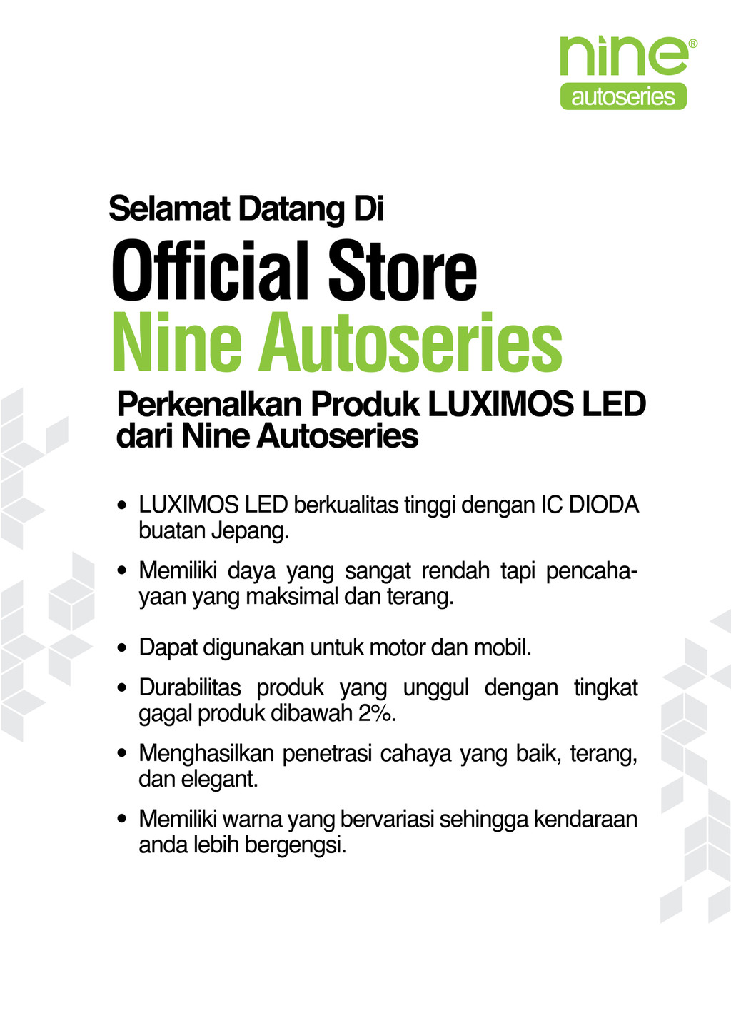 LUXIMOS 50W H4 PNP Super Bright White Projector Biled Lamp MP3 ...