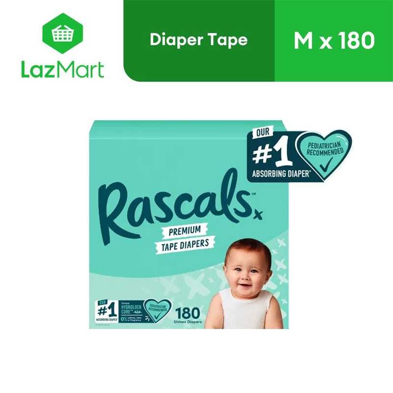 RASCAL + FRIENDS Super Jumbo Box MEDIUM (6-11 Kg) 60 Pcs X 3 (180 Pcs ...