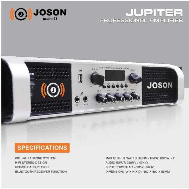 Original Joson Jupiter Digital Karaoke Professional Integrated Power ...
