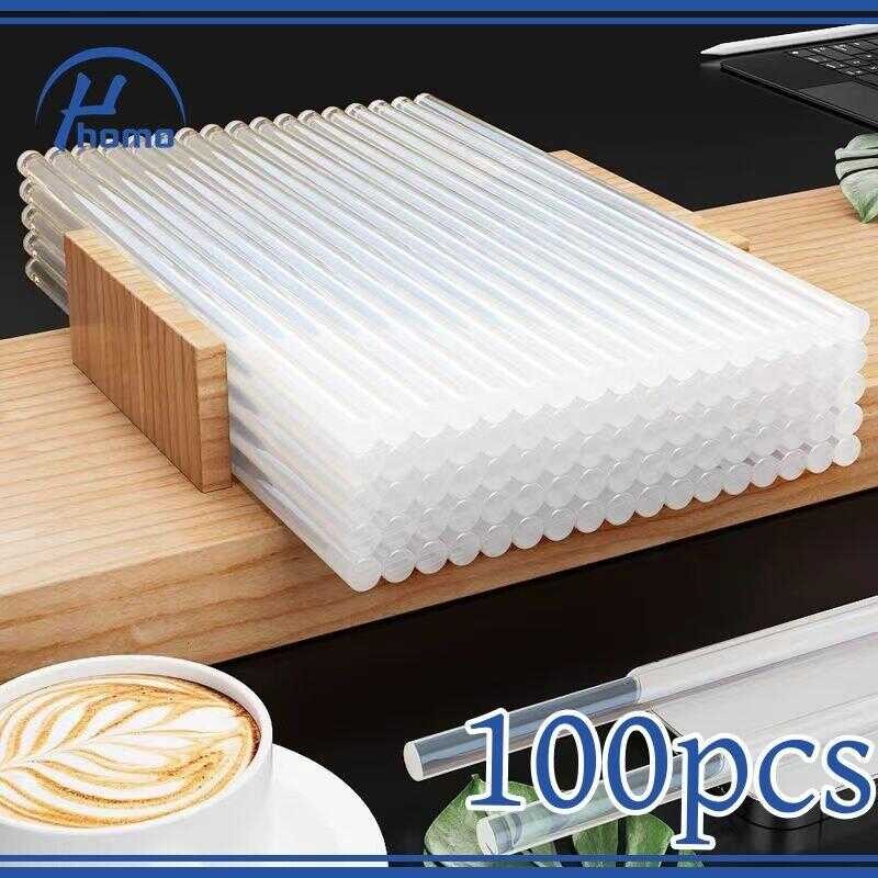 5F9 100Pcs Glue Sticks Transparent High Adhesive Hot Melt Jewelry ...
