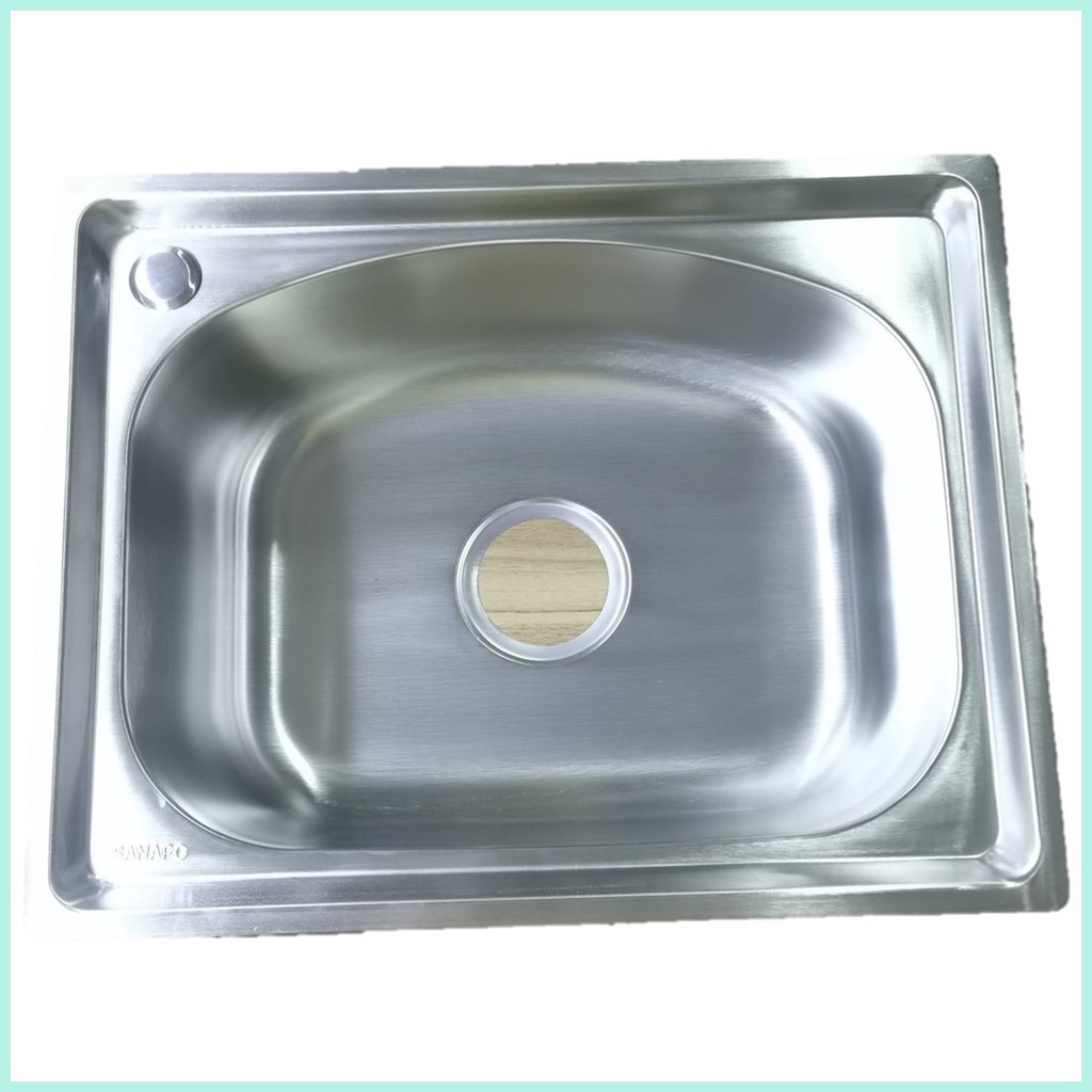 201 STAINLESS STEEL KITCHEN SINK WITH FREE STRAINER /SIZE:50CM*40CM ...