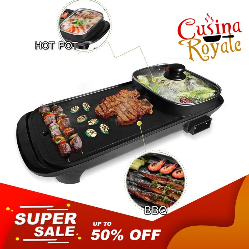 2 in 1 Samgyup Multifunction Electric Hotpot Griller Korean Trending ...