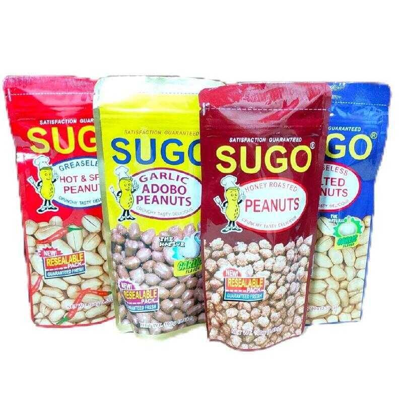 RN SUGO PEANUTS HOT & SPICY GARLIC ADOBO HONEY ROASTED / SALTED 100G ...