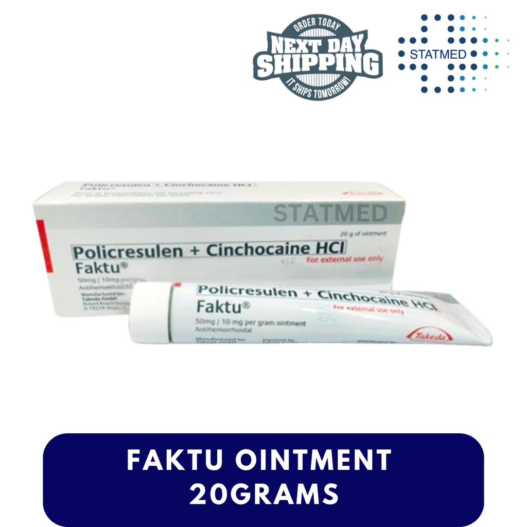 Faktu Ointment 20grams Hemorrhoids Treatment l 1 Piece | Shopee Philippines
