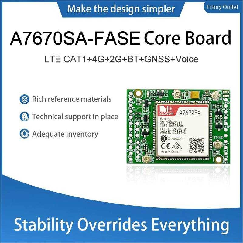 Simcom C A7670sa-Fase Core Board , Support Data+Gnss+Voice 8 , Data ...