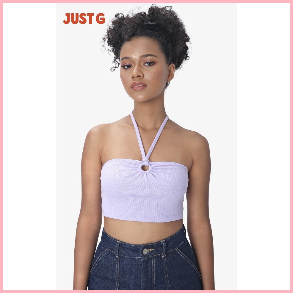 Just G Keyhole Halter Top | Shopee Philippines