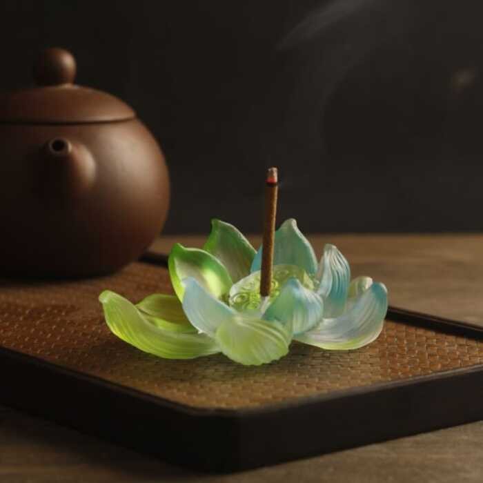 Glass Lotus Zen Tibetan Chinese Tay Simple National Exquisite Japanese ...